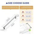 5 Pack 71/2 Inch Hole Center Solid Kitchen Cabinet Handles Polished ...