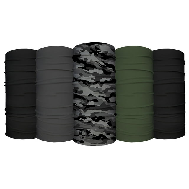 SA Company 5 Pack UV Face Shield Multipurpose Protector Neck Gaiter ...