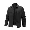 Bxsruta Mens Activewear Button-Up Shirt Lightweight Layering Long ...