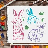 Bunny Stencils for Painting Rabbits Drawing Template Easter Rabbit ...