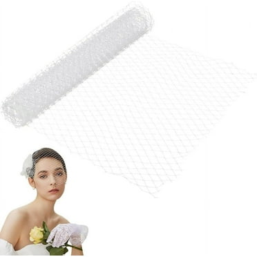 1Sheet 2.18 Yards Birdcage Veil Netting Fabric 17inch Wide Organza ...