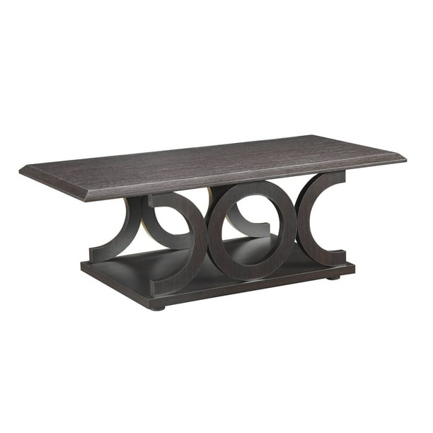 C-Shaped Coffee Table Cappuccino - Walmart.com - Walmart.com