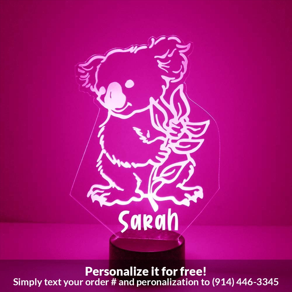 Mirror Magic Store Koala Color Changing Personalized LED Light with ...
