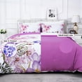 BLEUM CADE 3 Pieces Floral Duvet Cover Queen Size Set,Soft Double ...