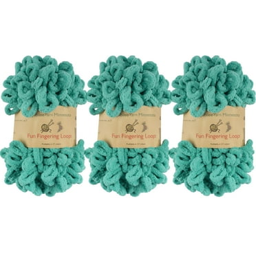 JubileeYarn Fun Finger Loops Yarn - Polyester Jumbo Loop Yarn - 100g ...