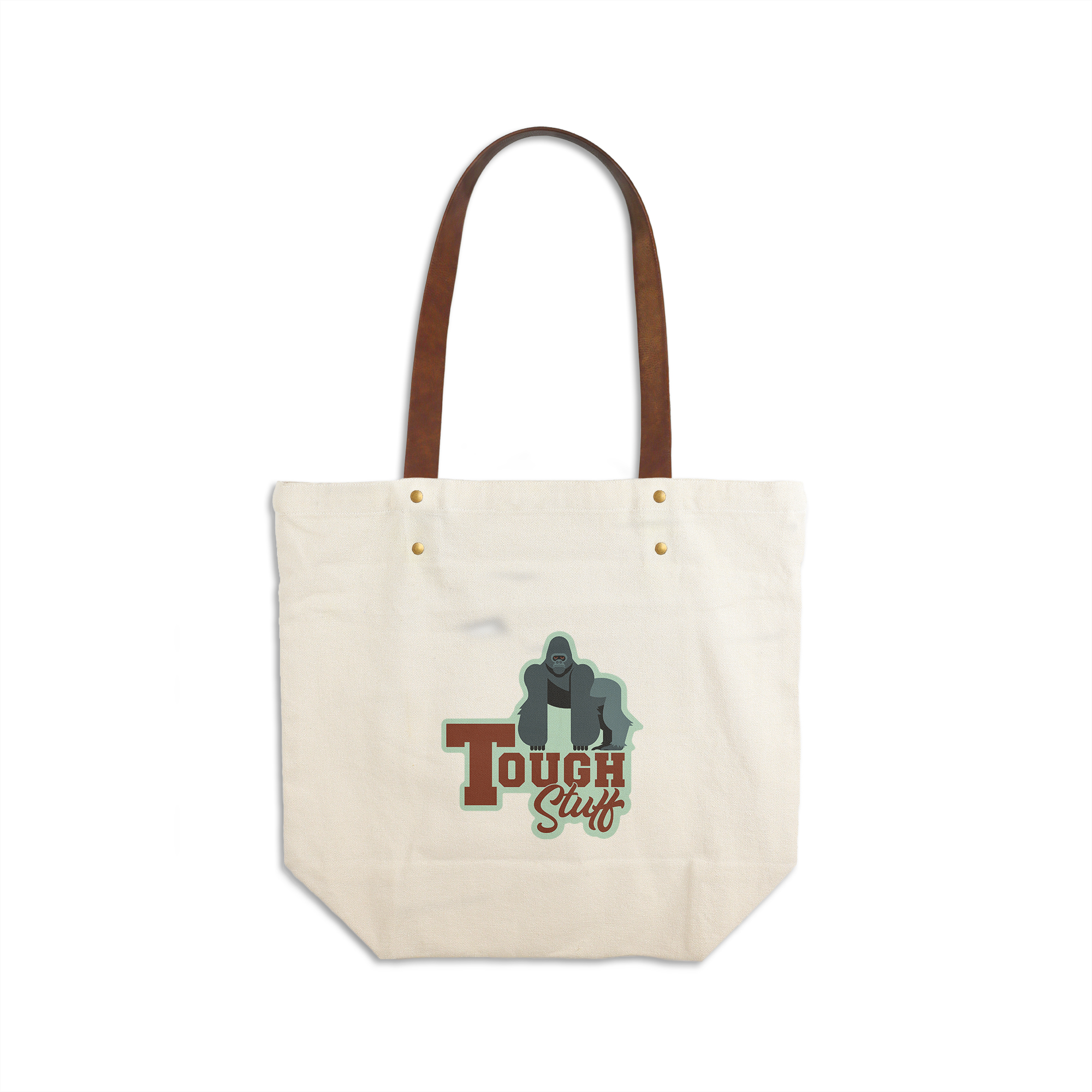 Gorilla, Geometric, Tough Stuff, Contour (Canvas Deluxe Tote Bag, Faux ...