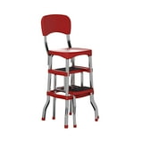 COSCO Stylaire Retro Chair + 2-Step Steel Kitchen Stool w/ Pull-Out ...