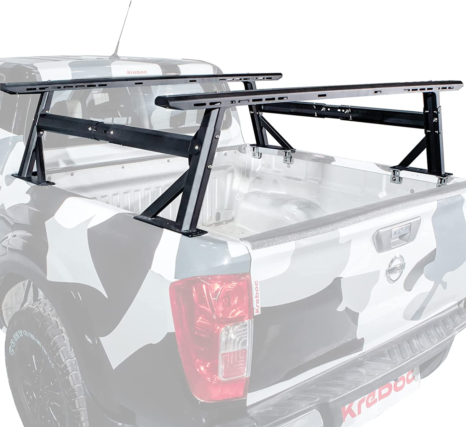 Kreboc Universal Adjustable Ladder Racks, Heavy Duty Metal Cargo Racks ...