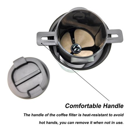 Maoww Pour Over Coffee Maker Stainless Filter Drip Tea Dripper ...