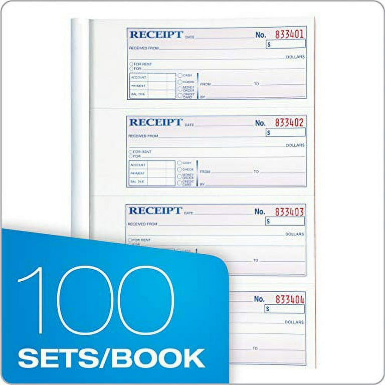 Rent Receipt Book With Carbon Copies Adams Money & Rent Receipt Book ...