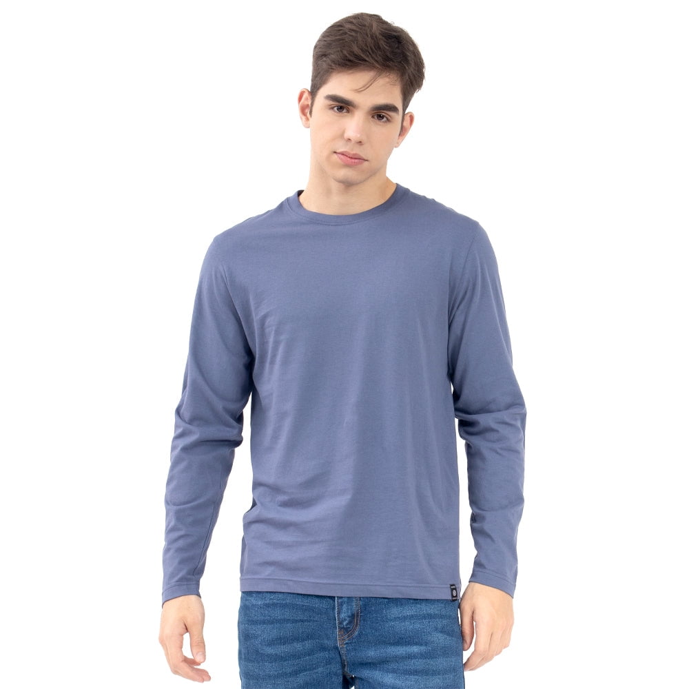 Playera Para Hombre Básica Manga Larga Quarry Color Azul Marino ...