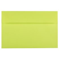 JAM Paper A9 Peel & Seal Envelopes, 5 3/4 x 8 3/4, Lime Green, 1000 ...