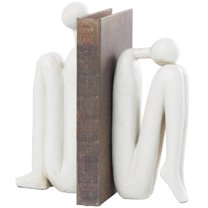 The Novogratz 4" People White Polystone Bookends (Set of 2) - Walmart.com