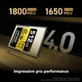 Lexar Gold Series Professional 512GB CFexpress 4.0 Type-A Memory Card ...