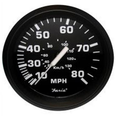 Faria Chesapeake SS 4" 80 MPH GPS Speedometer Gauge - Walmart.com