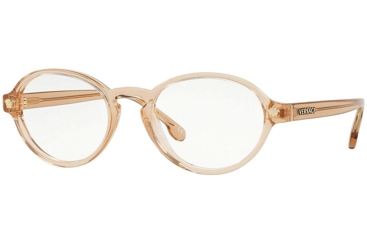VERSACE Eyeglasses VE3259 5215 52mm Transparent Brown / Demo Lens ...