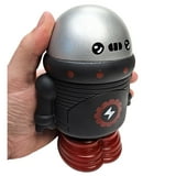 6" Rubber Robot (Grey) Fun Robot Figures and Playtime Companions ...
