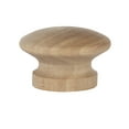 Mainstays 1-1/2" (38mm) Round Cabinet Knob, Unfinished Wood, 2 Pack ...