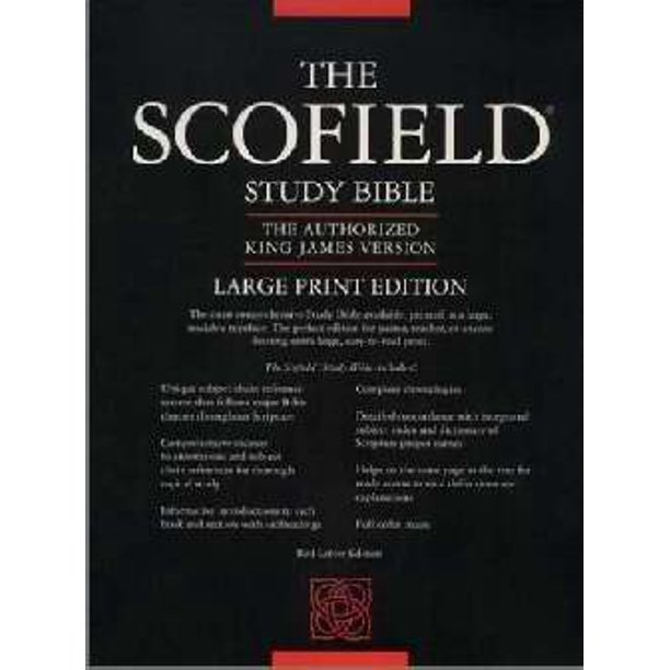 KJV Old Scofield Study Bible Large Print Black Genuine Leather kjv-old-scofield-study-bible-large-print-black-genuine-leather