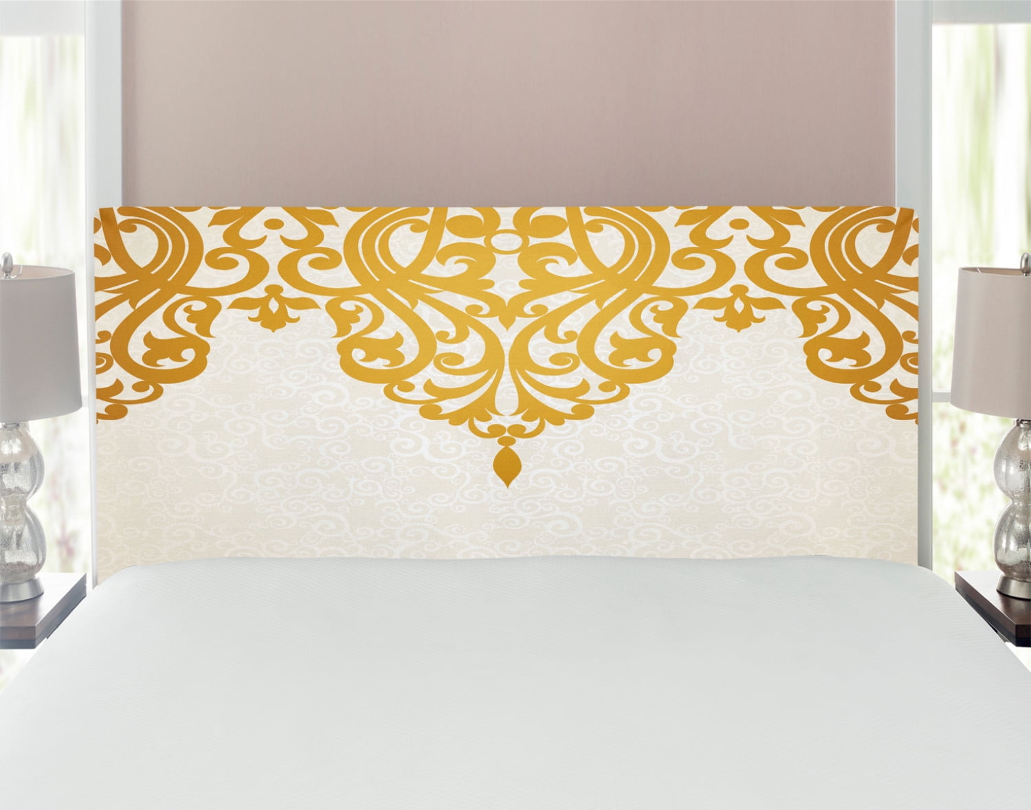 Antique Headboard, Victorian Style Medieval Motifs Classic Baroque ...