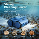 Seauto SAT20 Robotic Pool Vacuum, Cordless Pool Cleaner with Up to 180 Mins Run Time, Covers up ...