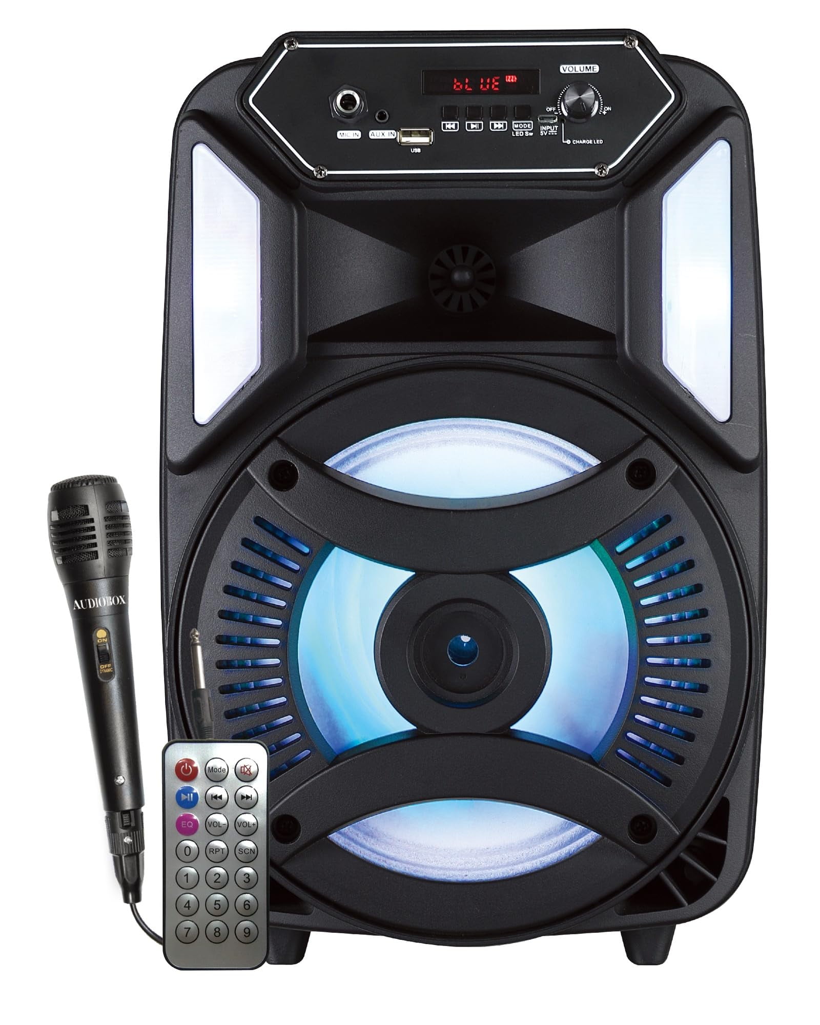 AUDIOBOX ABX-800R Portable Karaoke Speaker with Wireless Remote, 8 ...