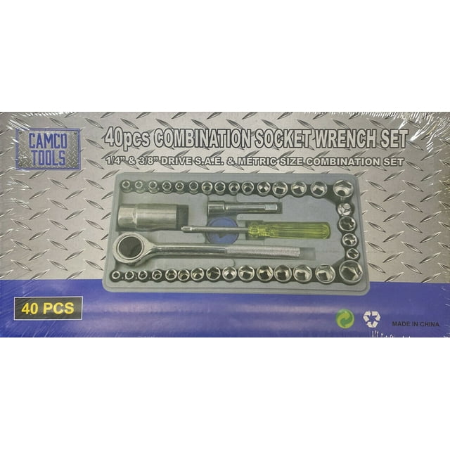Camco Tools Hard Case 40pcs Combinations Socket Wrench Set - Walmart.com