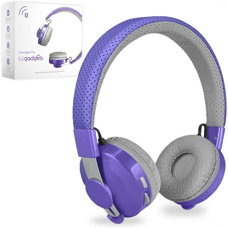 LilGadgets Untang Pro Children's Wireless Bluetooth Headphones Purple ...