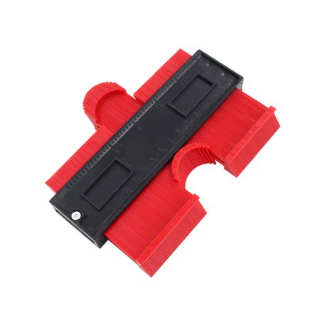 Unatoiry Gauge Profile Gauge Profile Shaping Measure Ruler red 50cm ...