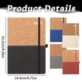2027 Daily Planner Notebook with Cork & Linen Cover, 316 Pages Yearly ...