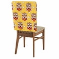 Chinese Wind Chair Back Covers, New Year Painting Lion Dance Yellow ...