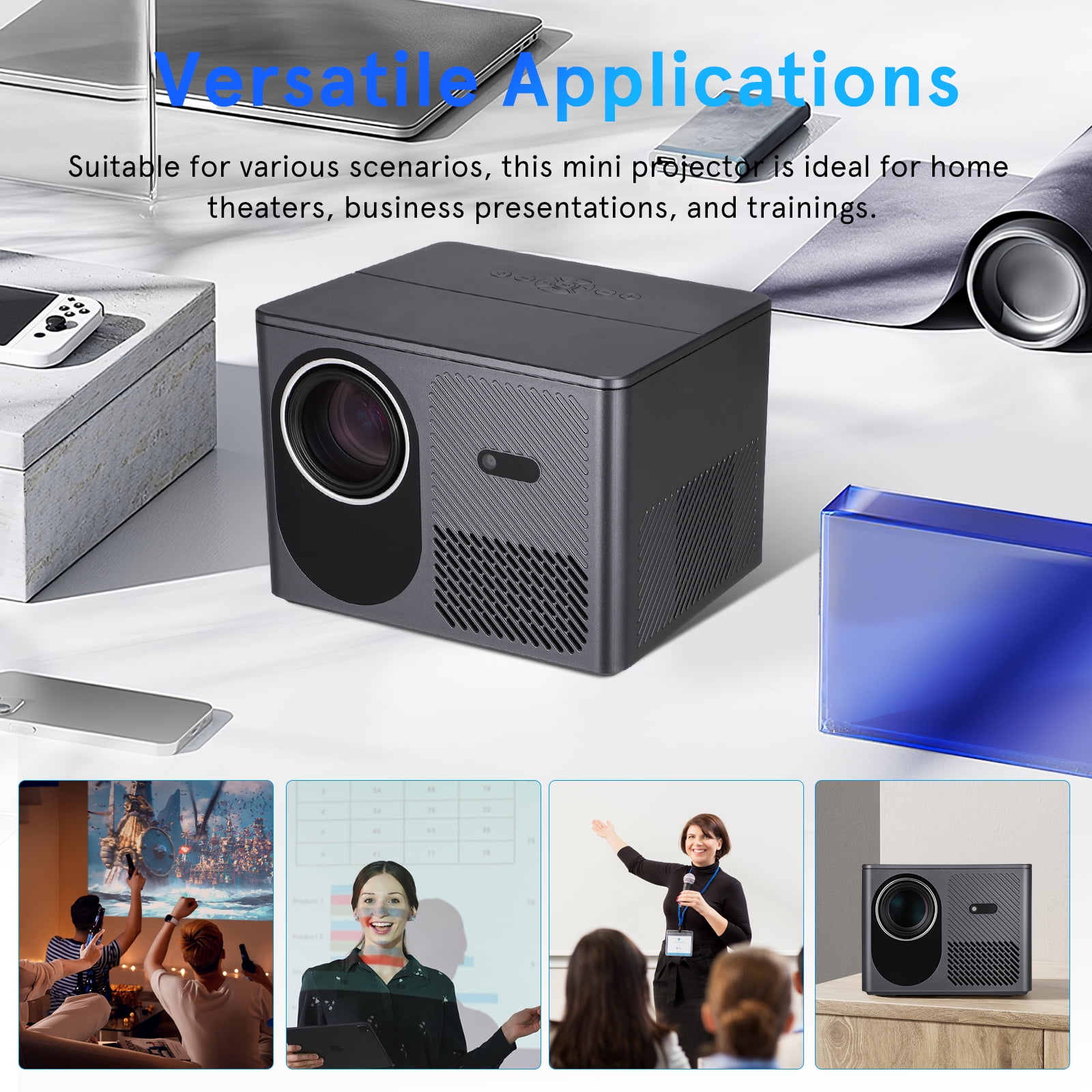 Click here for Goohochy Miniproyector Portátil Para El Hogar  Peq... prices