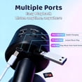 Kids & Adults Karaoke Microphone with Hi-Fi Sound, Colorful LED Lights ...