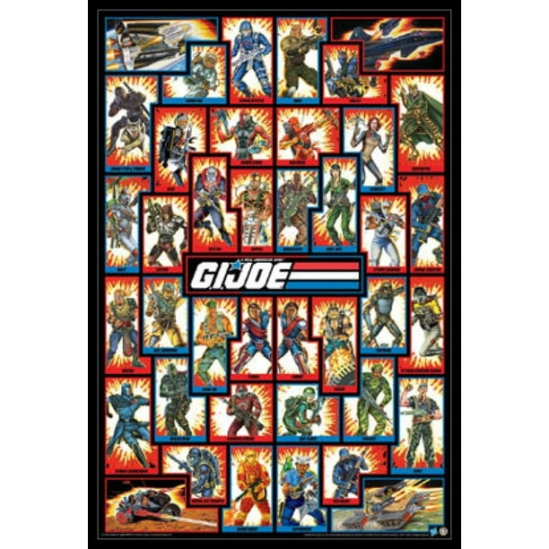 G.I. Joe - Characters Laminated & Framed Poster (24 x 36) - Walmart.com
