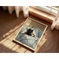 Affixzi Wall Art Print, Black Cat Coffee in Bed, Cozy Morning ...