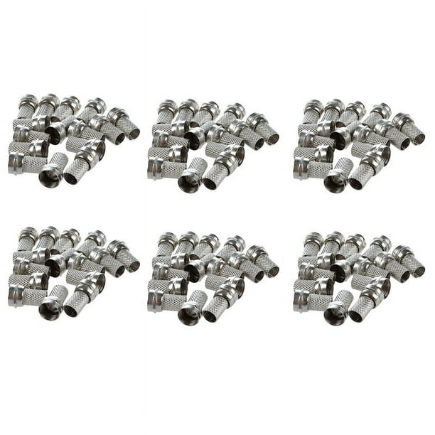 90Pzs Conector RF Macho Coaxial Tocido de F Tipo RG6 para Camara CCTV ...