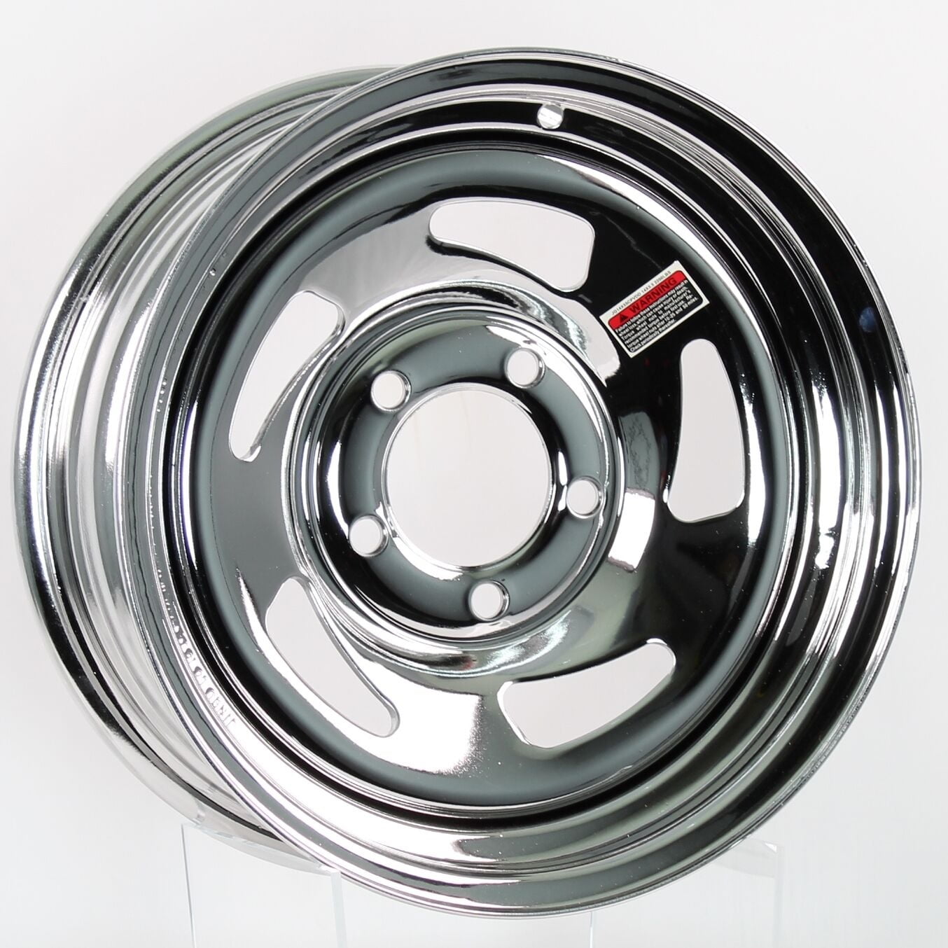 Trailer Wheel Chrome Rim 14 X 5 5 In Directional Style 5 Lug On 4 5 In