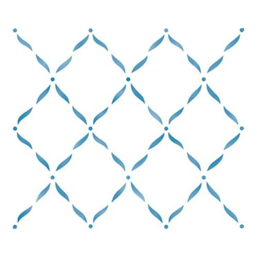 Shells with Border Wall Stencil SKU #992 by Designer Stencils - Walmart.com