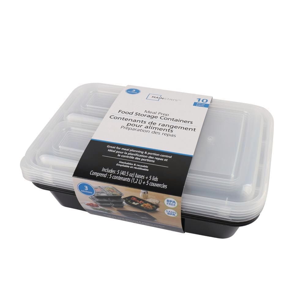 Click here for Mainstays Ms 5pk 3 Compartment Meal Prep Container... prices