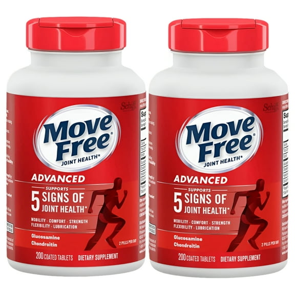 Schiff Move Free Advanced Joint Health, 200 Count, Glucosamine ...