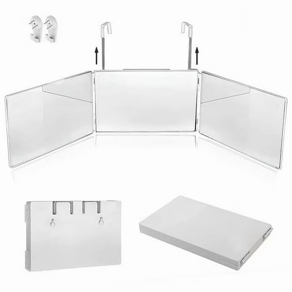 Houseables Trifold Vanity Mirror, 3 Way, 31" x 1" x 21", Single, Tri ...