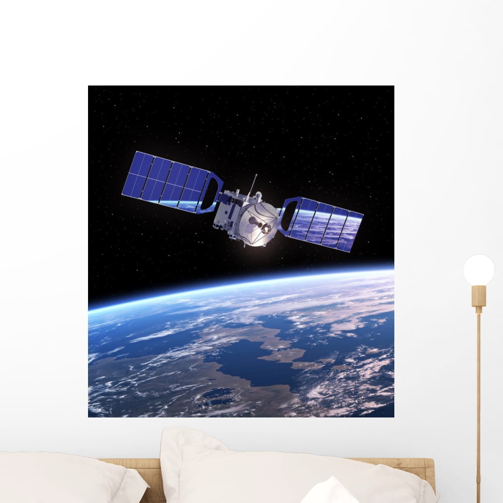 Satellite Space Wall Decal by Wallmonkeys Peel and Stick Graphic (24 in ...