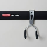 Rubbermaid Universal Metallic FastTrack Hanging Garage Hook Organizers ...