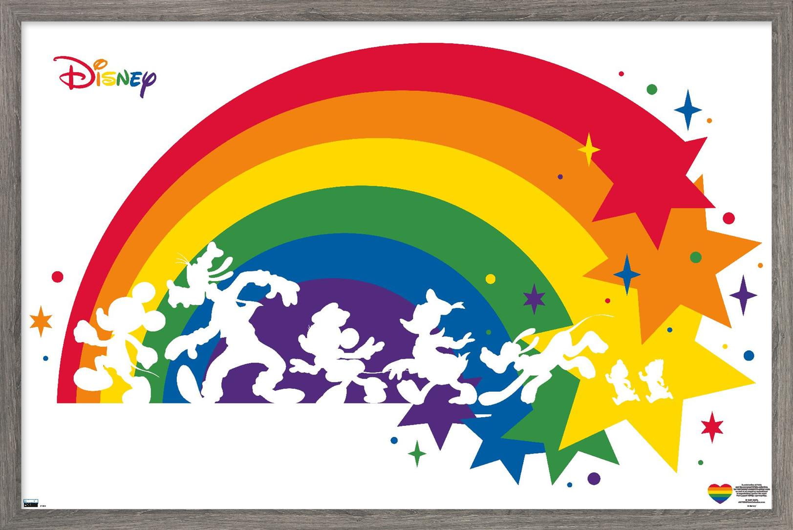 Disney Mickey Mouse & Friends - Rainbow Wall Poster, 14.725" x 22.375 ...