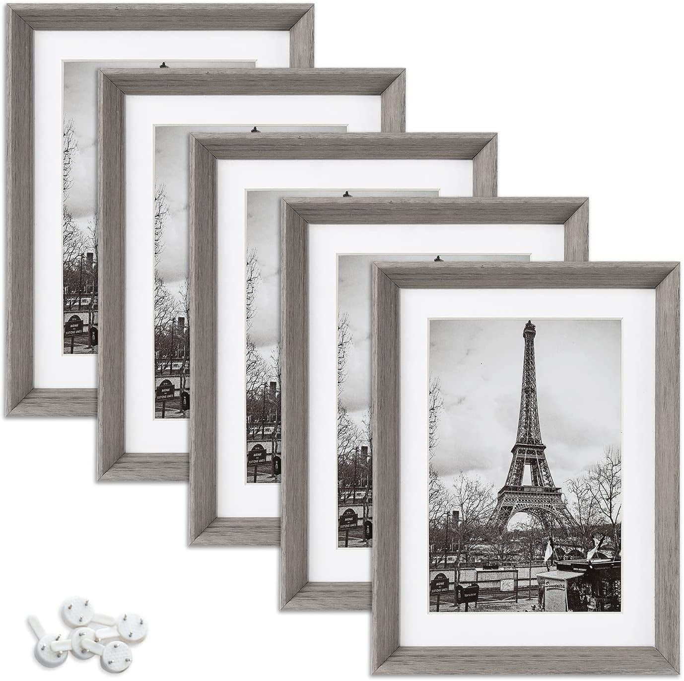 Joveco Wooden Photo Frame Wall Mounted & Tabletop Display 5"x7 ...