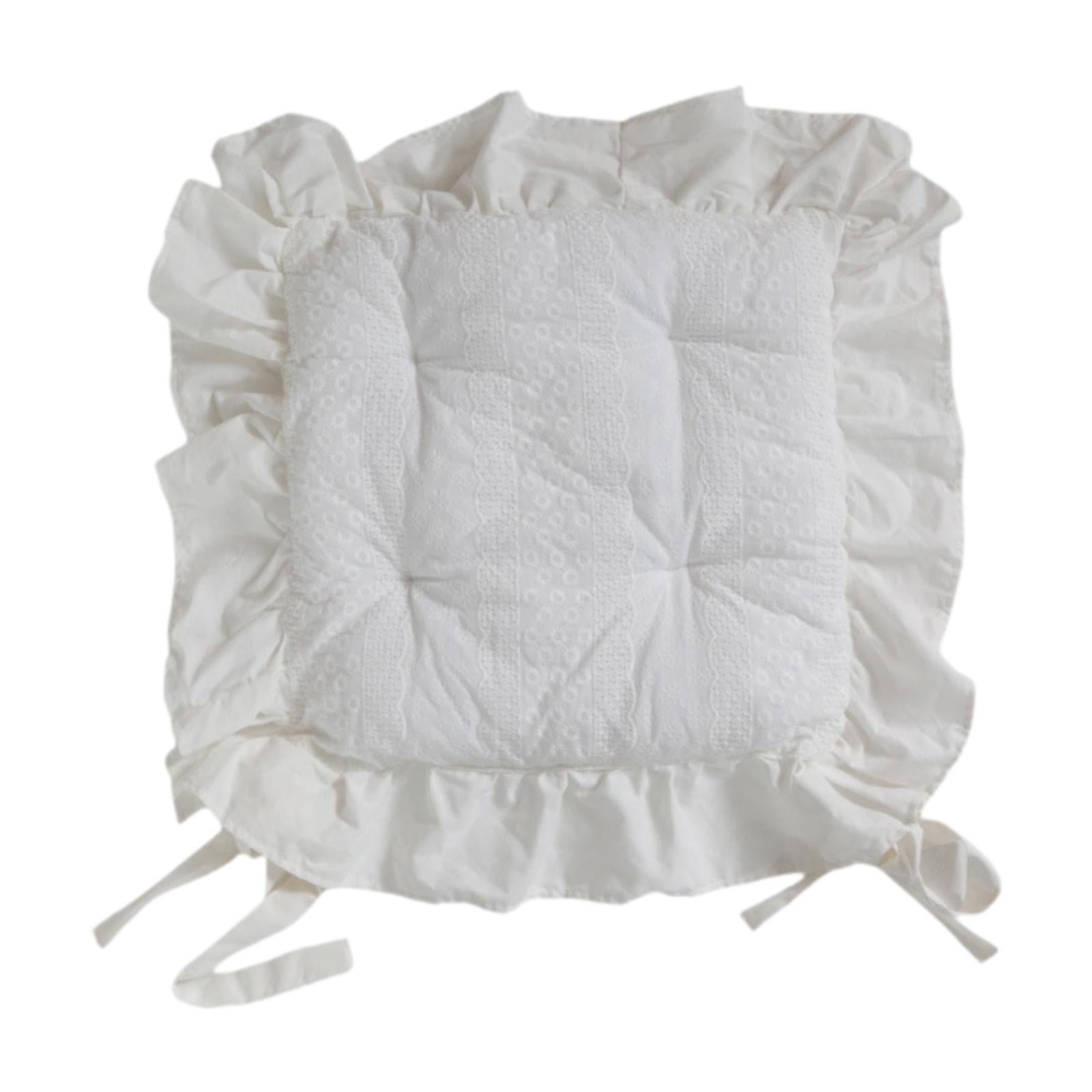 Click here for Almencla Ruffle Chair Cushion Elegant Soft Ruffles... prices