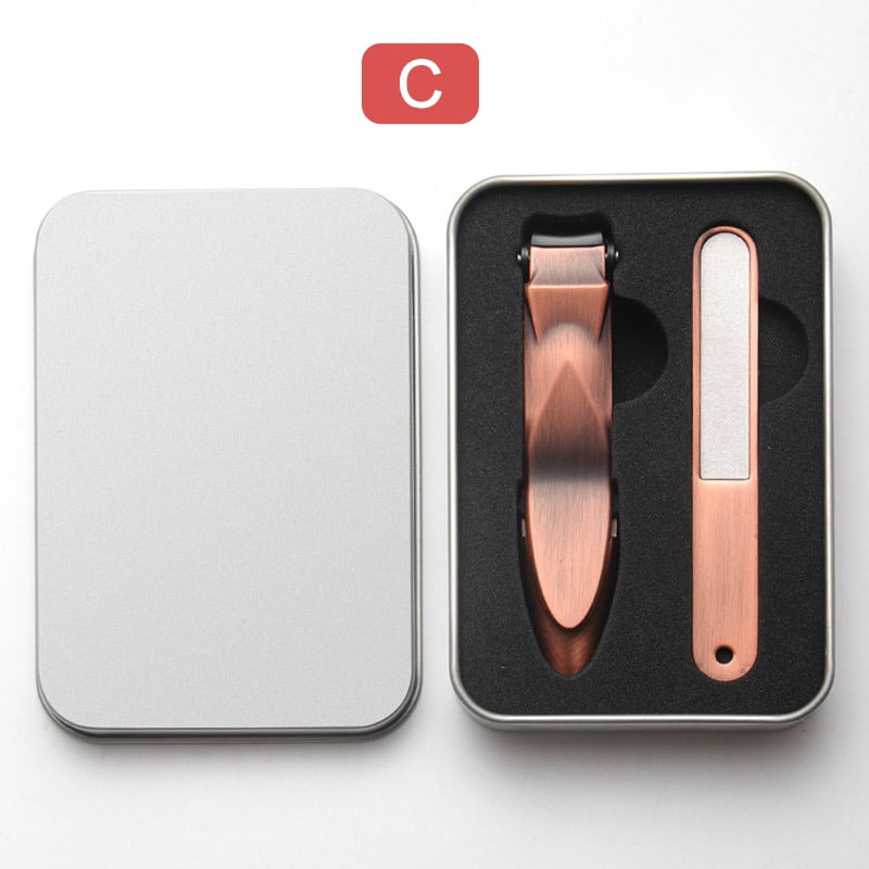 Splash Proof Nail Clipper with Built-in Nail Debris Catcher Stainless ...