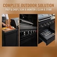 102" Modular Outdoor Kitchen Island Propane Gas Grill with Refrigerator ...