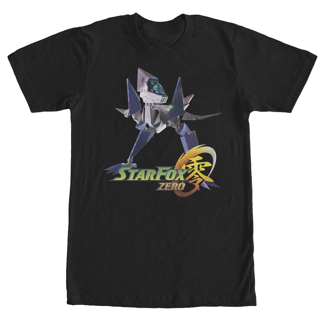 Men's Nintendo Star Fox Zero Arwing Walker Graphic Tee Black 2X Large ...