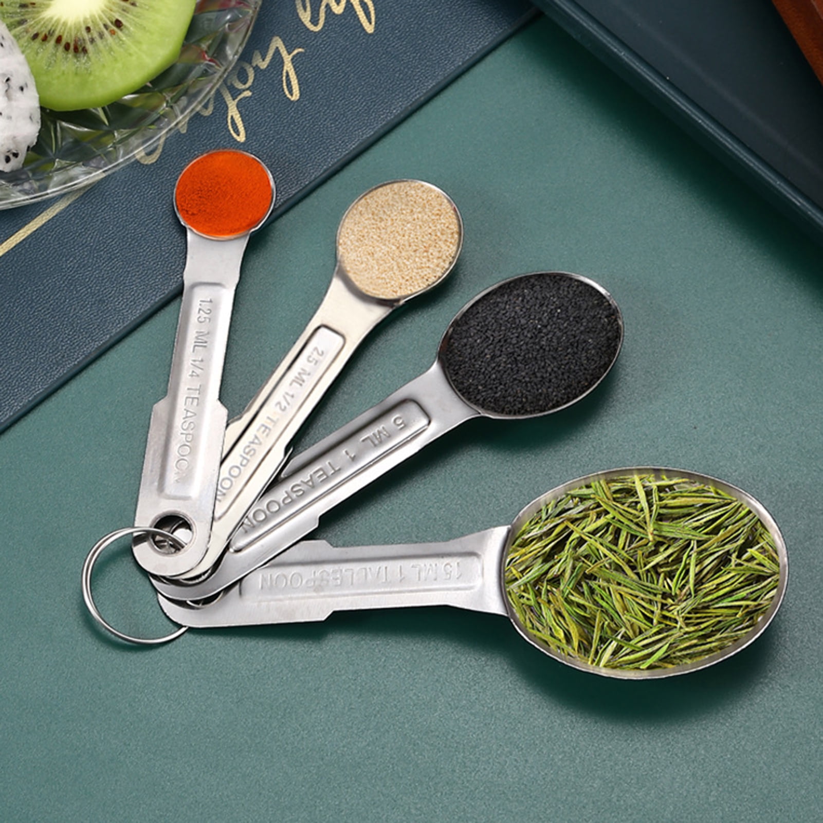 Dream Lifestyle 12Pcs/Set Measuring Spoons, Premium Stainless Steel ...